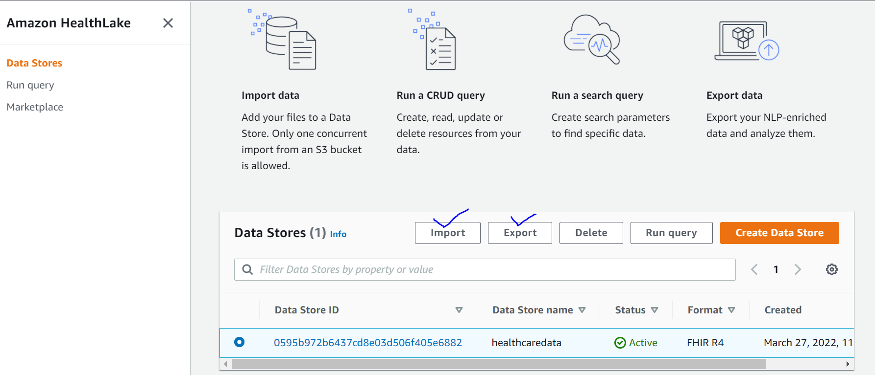 Population Health Analytics with AWS HealthLake and QuickSight